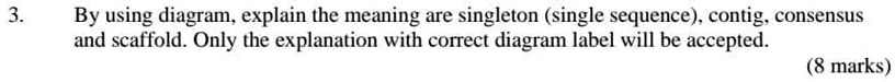 by using diagram explain the meaning are singleton single sequence ...