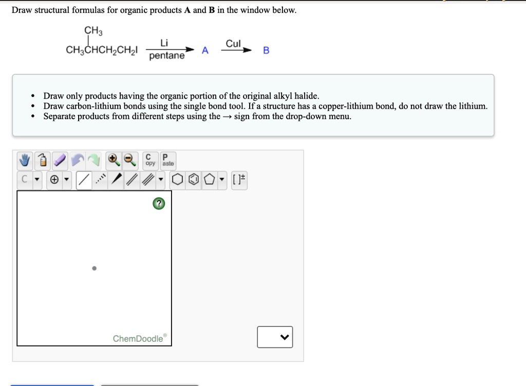 Draw structural formulas for organic products and B i… - SolvedLib