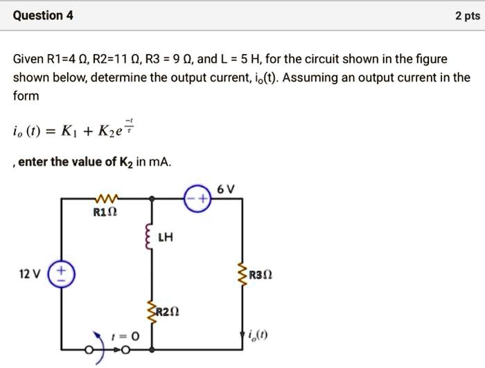 SOLVED: Given R1=40Î©, R2=110Î©, R3=9Î©, and L=5H, for the circuit shown in the figure below ...