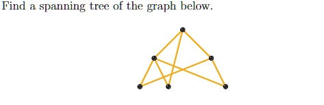 SOLVED: Find spanning tree of the graph below