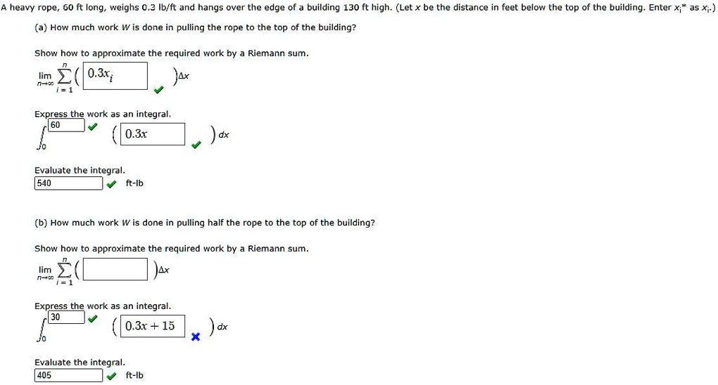 heavy rope 60 ft long weighs 03 iblft and hangs over the edge of ...