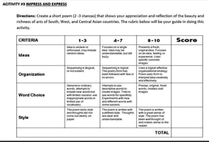create a short poem 2 3 stanzas that shows your appreciation and ...