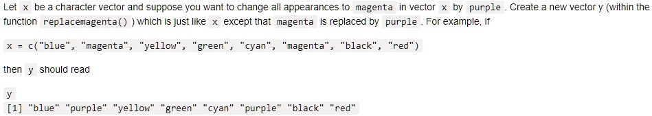 SOLVED: replacemagenta = function(x) y