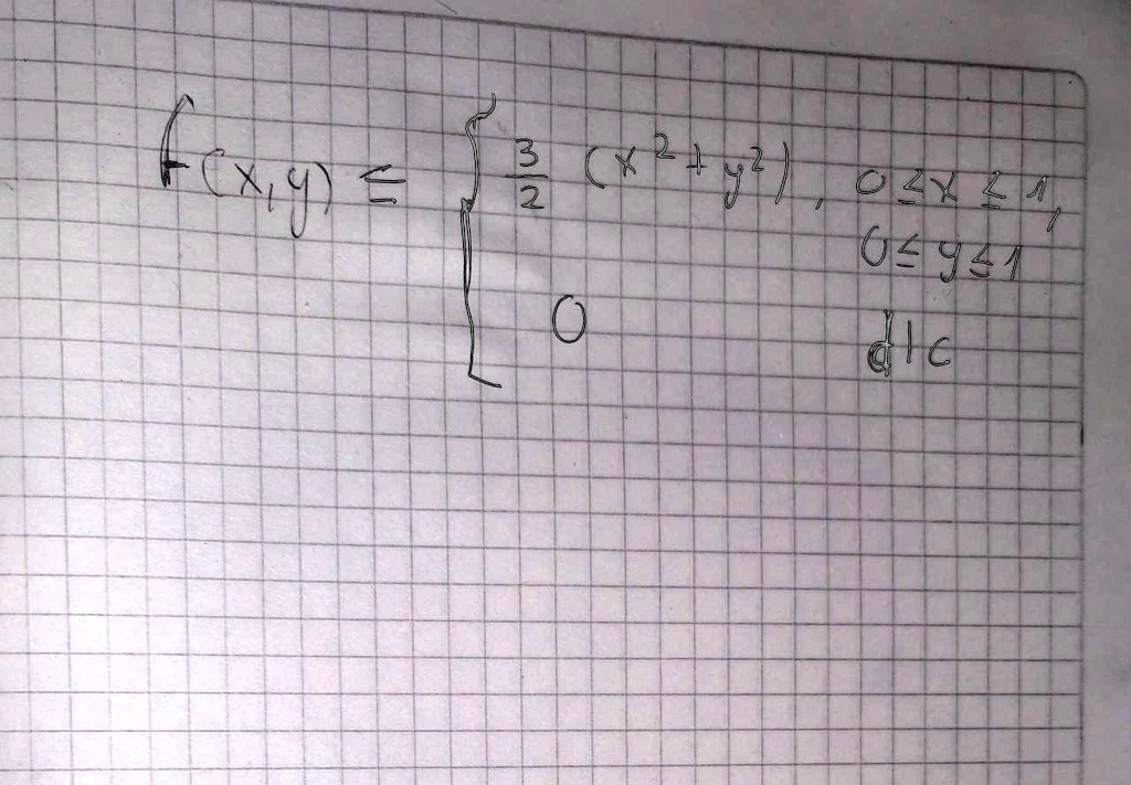 SOLVED: Let X and Y be continuous random variables with joint density ...