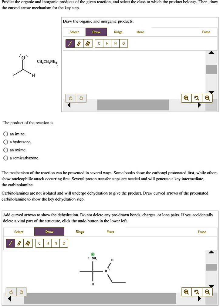 SOLVED: Predict the organic and inorganic products of the given ...