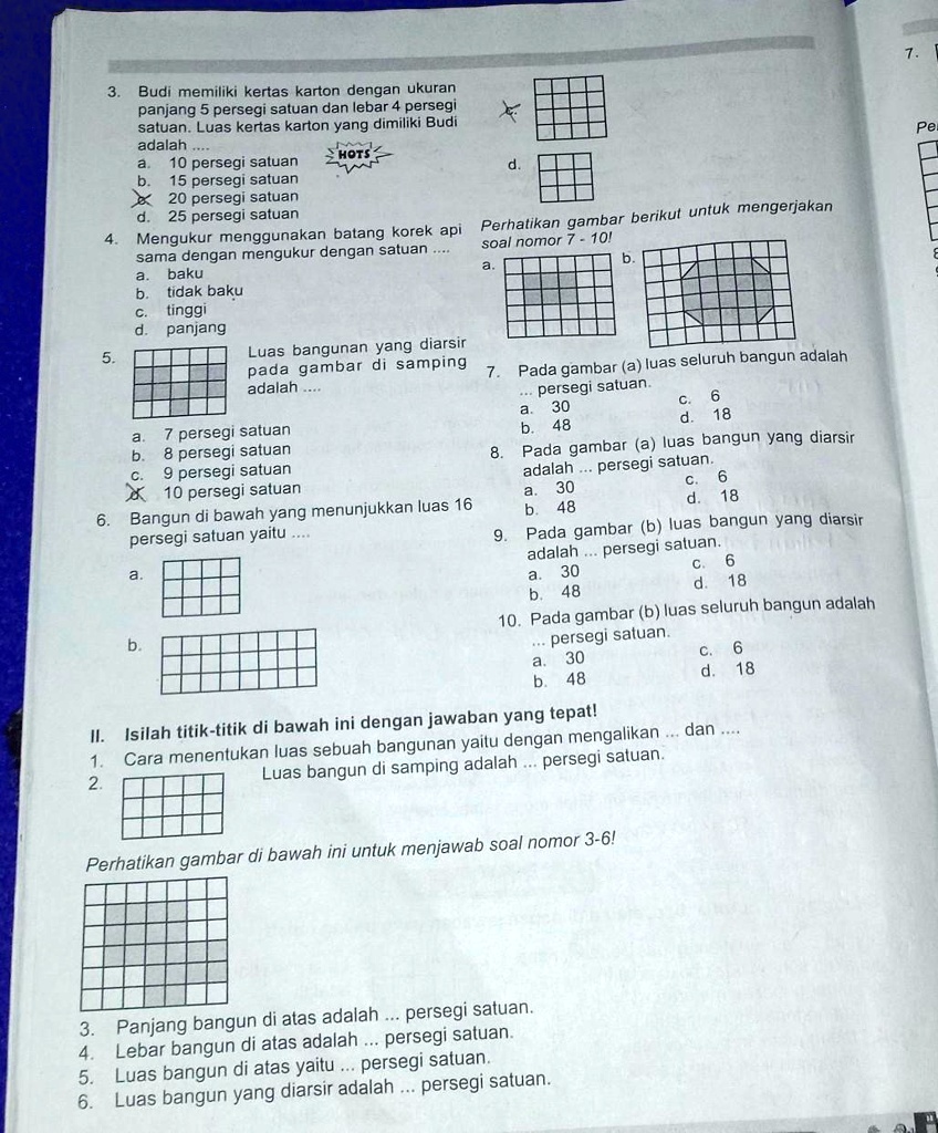 SOLVED: tolong bantuannya kakak Budi memiliki kertas karton dengan ... SOLVED: tolong bantuannya kakak Budi memiliki kertas karton dengan ...