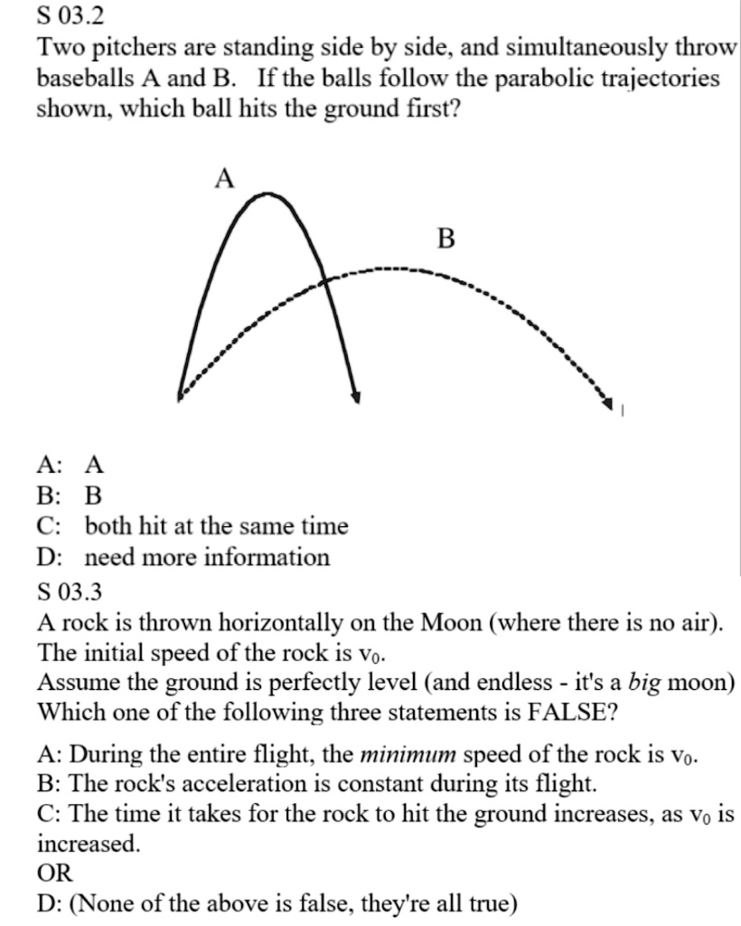 SOLVED: S 03.2 Two pitchers are standing side by side, and ...