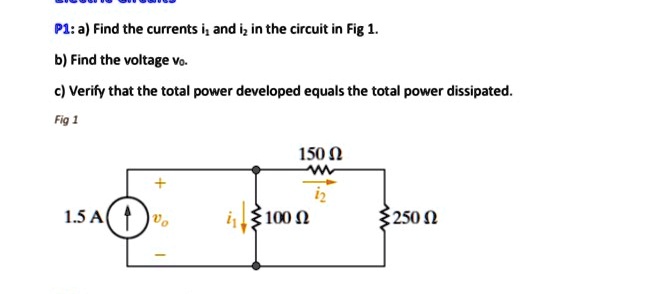 SOLVED: PLEASE USE ONLY LTSPICE SIMULATION TO DESIGN AND CALCULATE THIS Pl: a) Find the currents ...