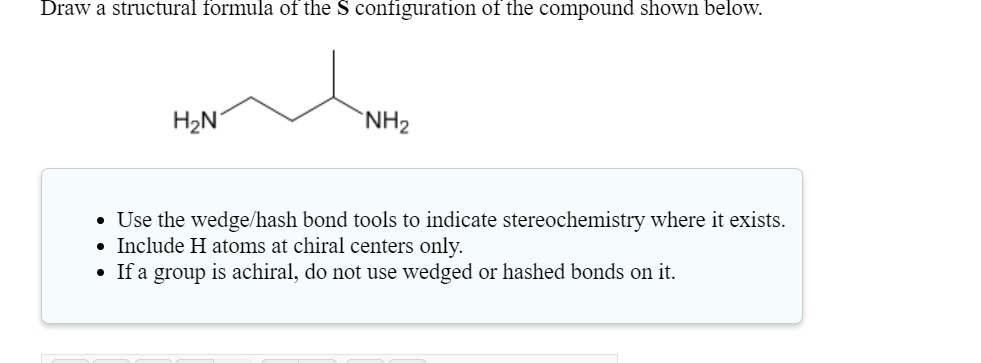 SOLVED: Draw a structural formula of the configuration of the compound ...