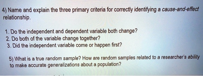 SOLVED: 4) Name and explain the three primary criteria for correctly ...