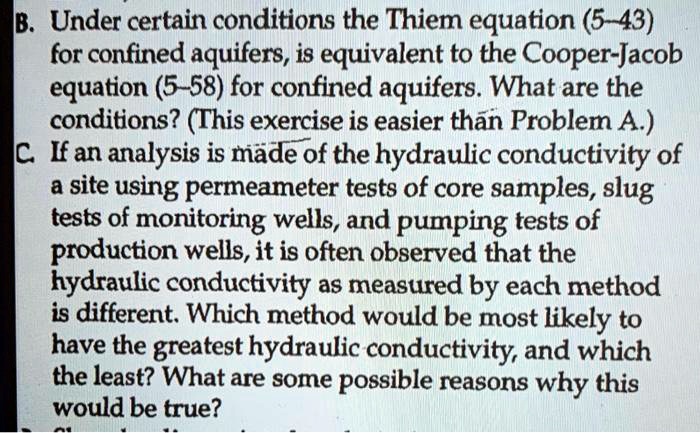 3under certain conditions thethiem equation 5 43 for confined ...