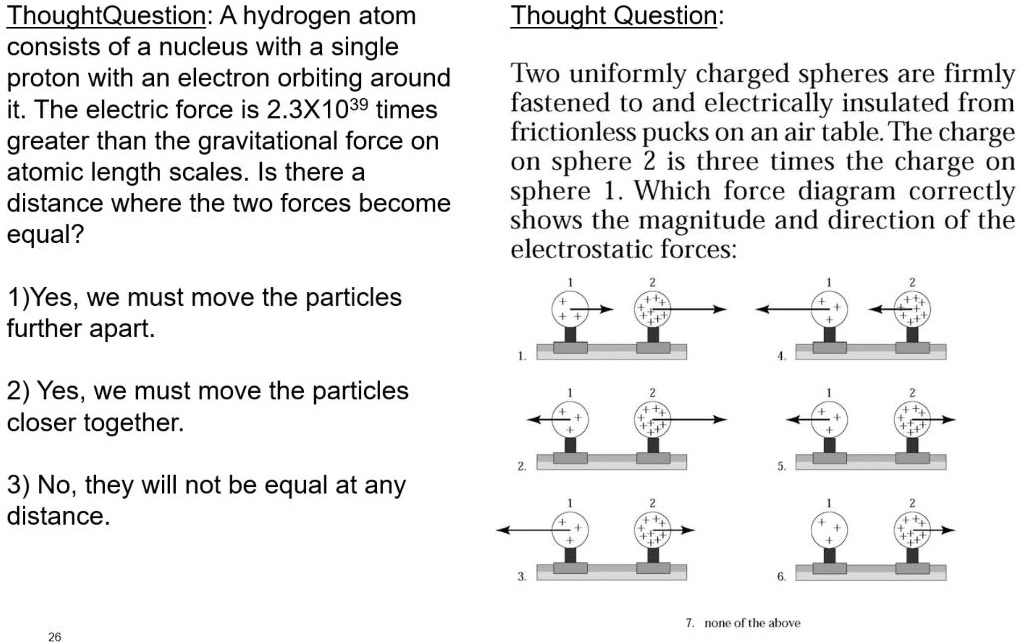 SOLVED: ThoughtQuestion: A hydrogen atom consists of a nucleus with a ...