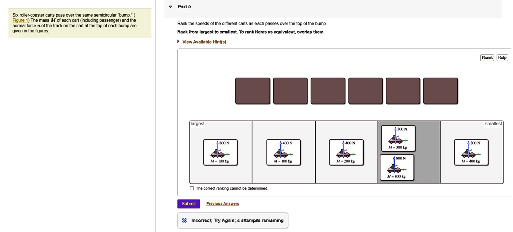 six roller coaster carts pass over the same semicircular bump figure 1 ...