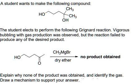 SOLVED: A student wants to make the following compound: CHz HO CHa OH ...