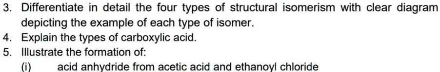SOLVED: Question 3 3. Differentiate in detail the four types of ...
