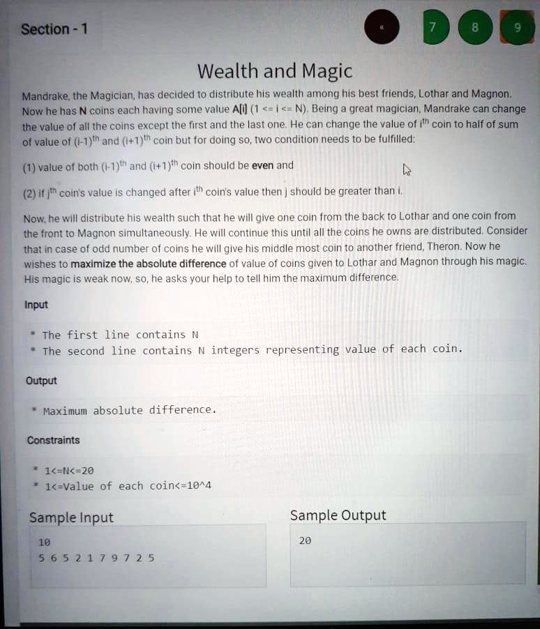 section 1 wealth and magic mandrake the magicianhas decided to ...