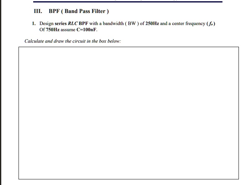 SOLVED: I want to calculate the inductance and resistance of the circuit, with the design. II ...