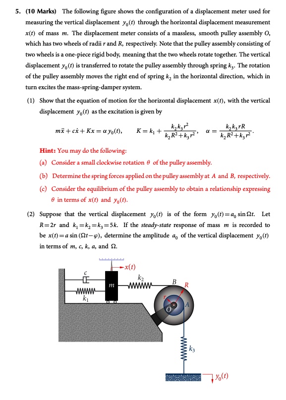 5 10 marks the following figure shows the configuration of a ...