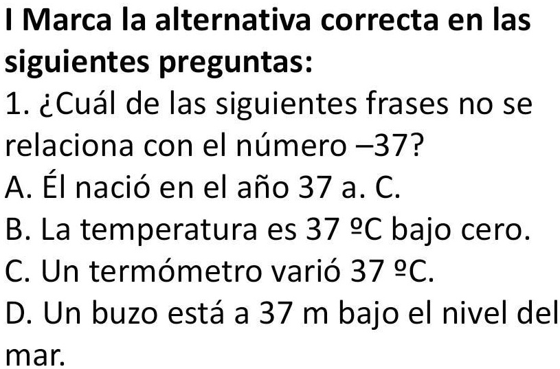 SOLVED: Necesito la RESPUESTA y el PORQUE :( pliiiss Marca la ...