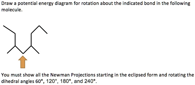 SOLVED: The bond to which the arrow is pointing is the Carbon 3 on the ...