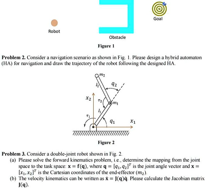 Robot Obstacle Goal Figure 1 Problem 2. Consider a navigation scenario as shown in Fig. 1 ...