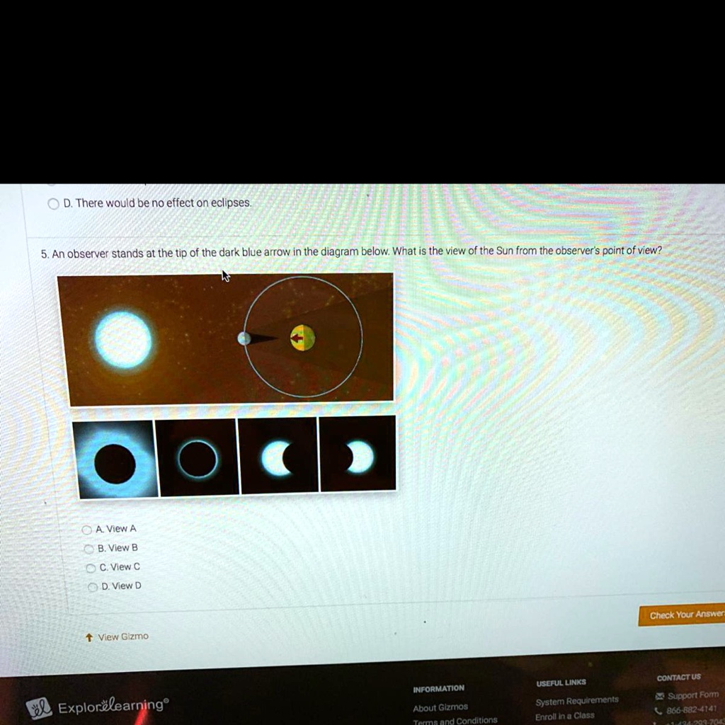 SOLVED: 'An observer stands at the tip of the dark blue arrow in the ...