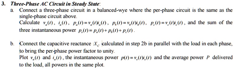3. Three-Phase AC Circuit in Steady State: a. Connect a three-phase ...