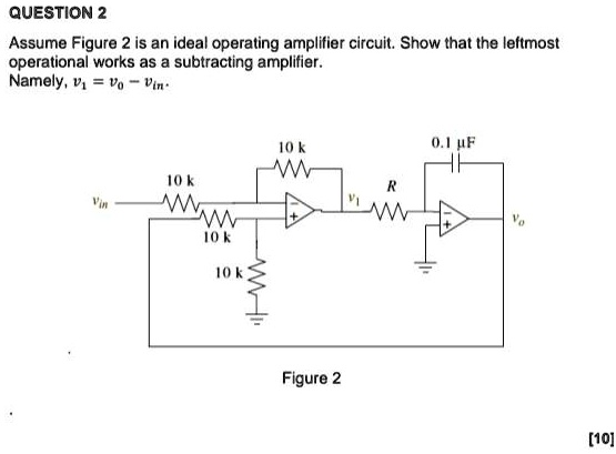 assume figure 2 is an ideal operational amplifier circuit show that the ...