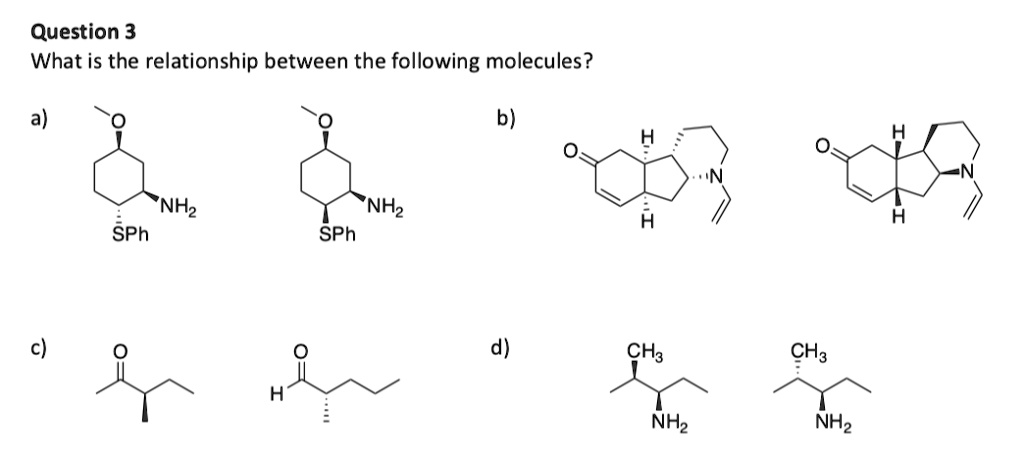 SOLVED: Question 3 What is the relationship between the following ...