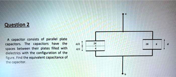 question 2 capacitor consists of parallel plate capacitors the ...