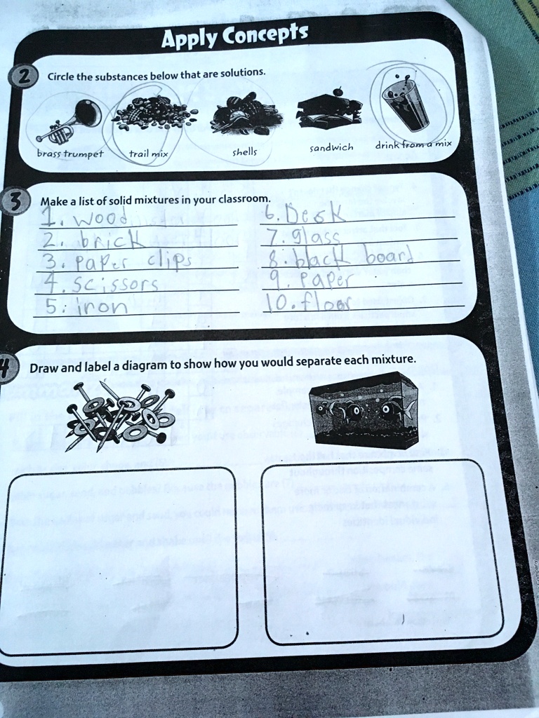 SOLVED: "Draw and label a diagram to show how you would separate each ...