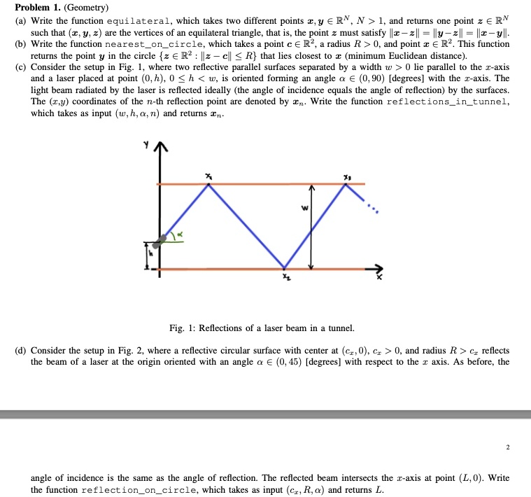 Solved Python Code Only Using Numpy Library A Write The Function 0637
