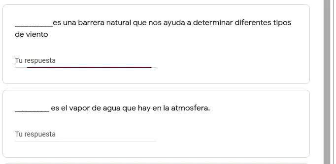 SOLVED: Ayudaaaa por favor :( es una barrera natural que nos ayuda a ... SOLVED: Ayudaaaa por favor :( es una barrera natural que nos ayuda a ...