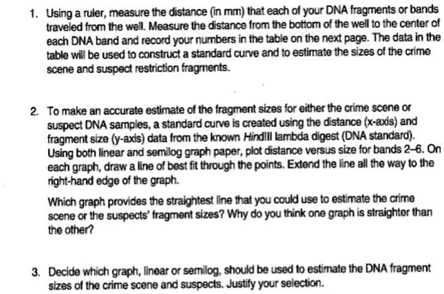 SOLVED: Using a ruler, measure the distance (in mm) that each of your ...