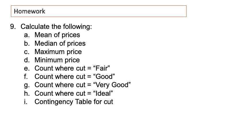 SOLVED: need to use diamond dataset with ggplot2. need to use R code ...