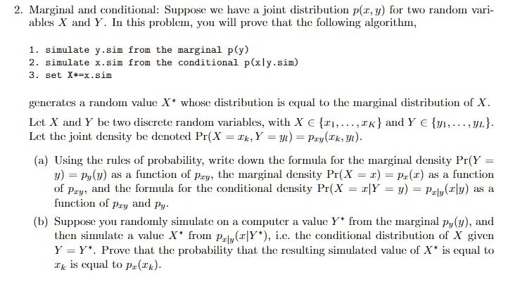 2 marginal and conditional suppose we have a joint distribution py for ...