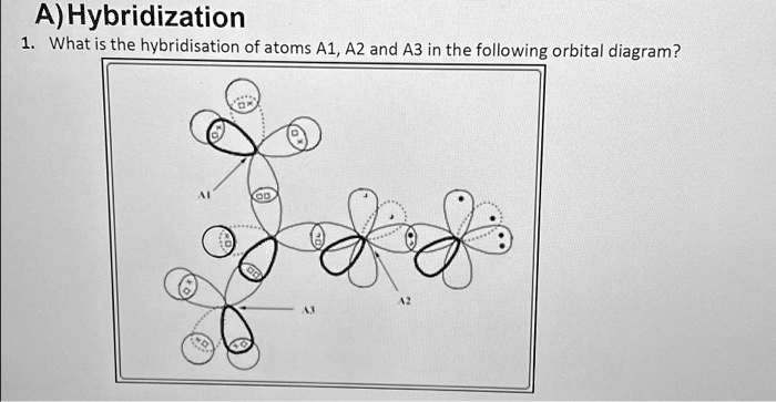 SOLVED: A)Hybridization 1.What is the hybridisation of atoms A1,A2 and ...
