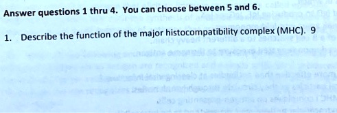 SOLVED: thru 4 You can choose between and Answer questions Describe the ...