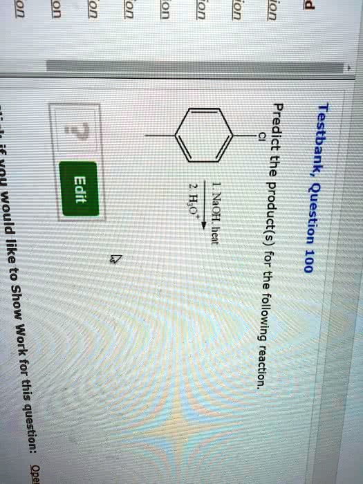 Predict The Product S Following Reaction 83166