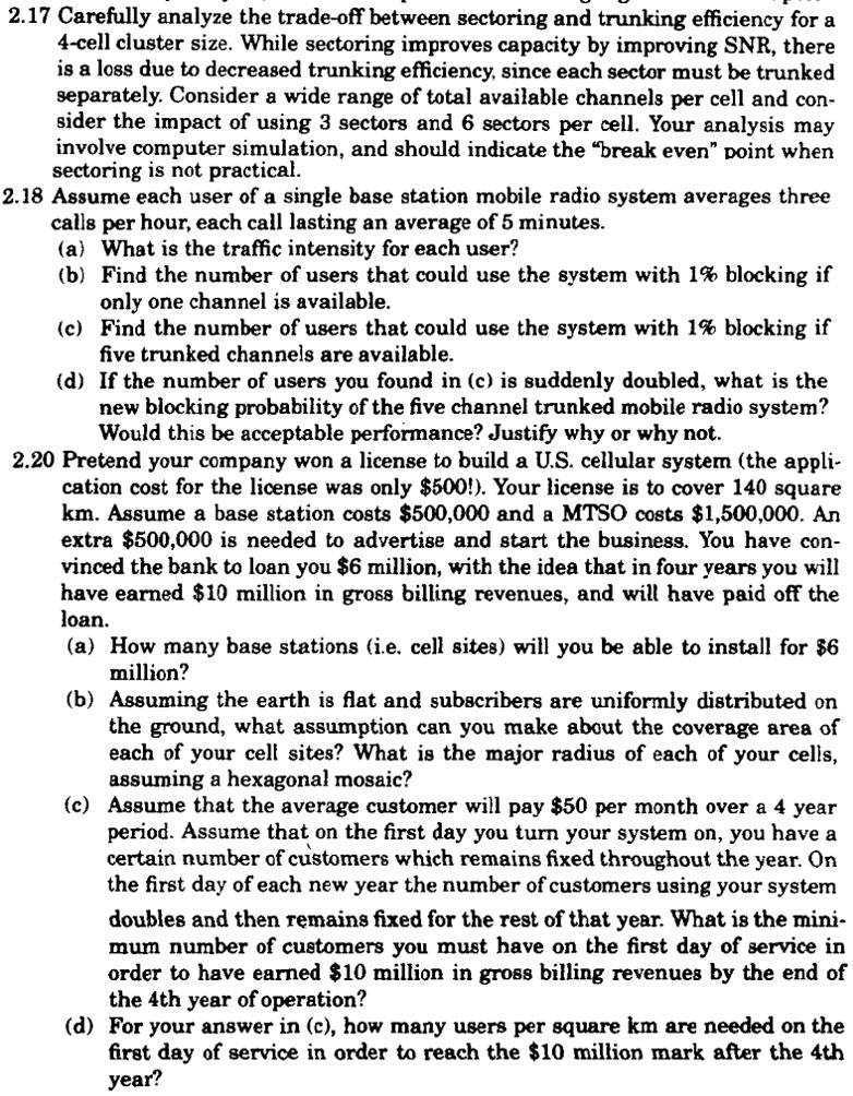 217 carefully analyze the trade off between gectoring and trunking ...