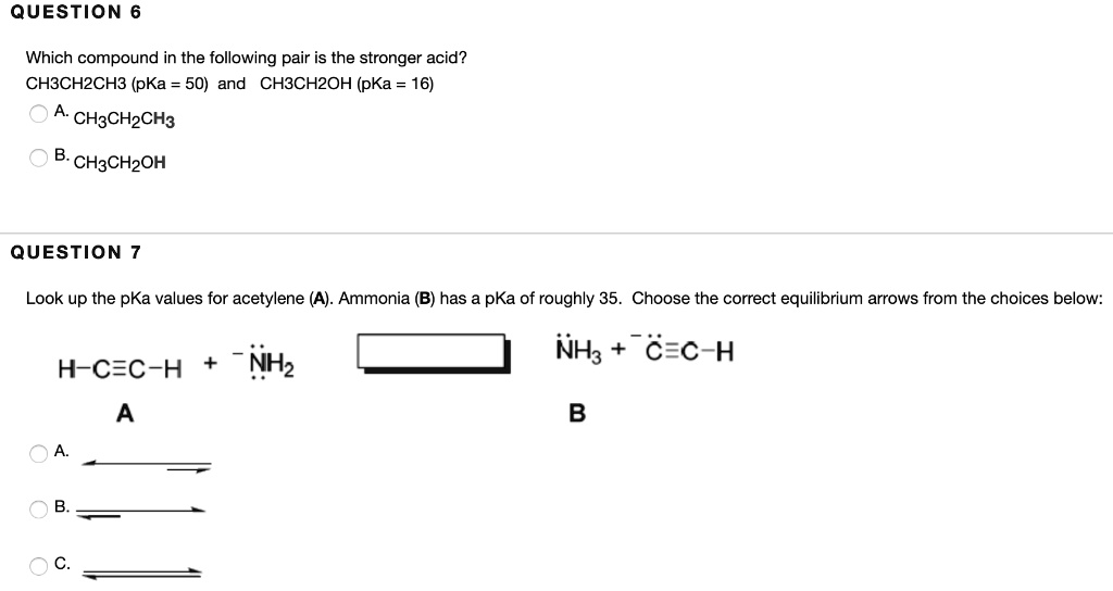 SOLVED: QUESTION Which compound in the following pair is the stronger ...