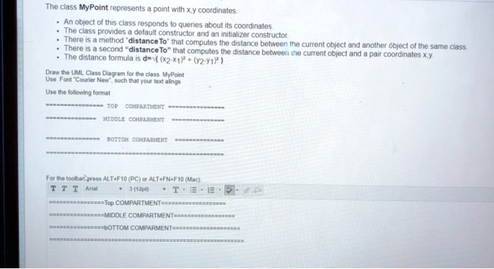 SOLVED: The class MyPoint represents a point with x.y coordinates An ...