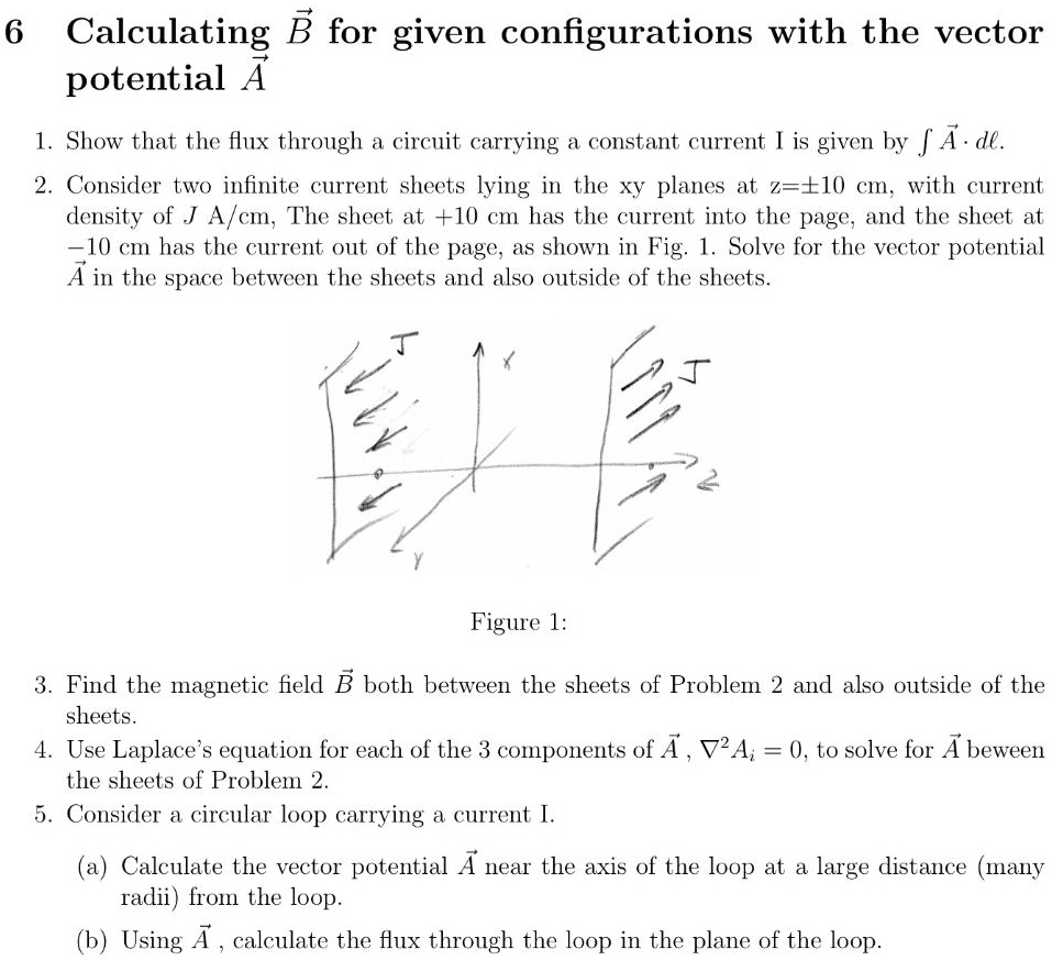 6 calculating b for given configurations with the vector potential a ...