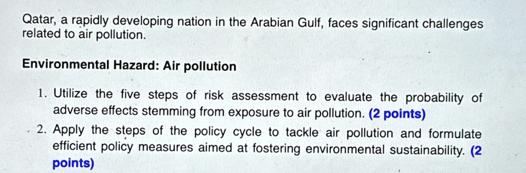 Qatar, a rapidly developing nation in the Arabian Gulf, faces ...