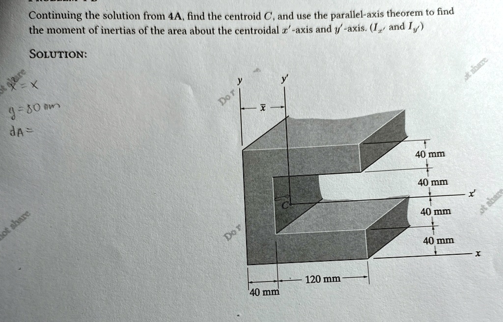 continuing the solution from 4a find the centroid c and use the ...