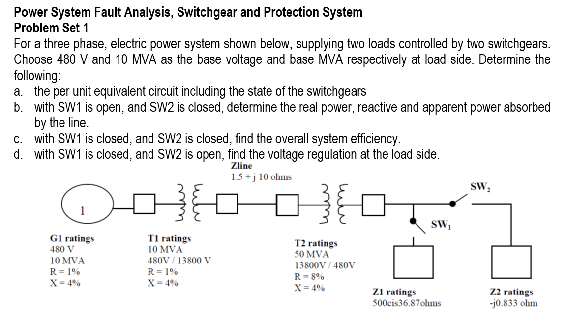 Power System Fault Analysis, Switchgear and Protection System Problem ...