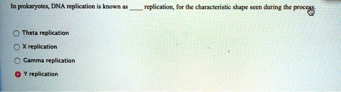 In prokaryotes, DNA replication is known as replication, for the ...