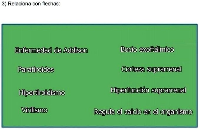 SOLVED: ayuden con lo q puedan plis 3) Relaciona con flechas ...