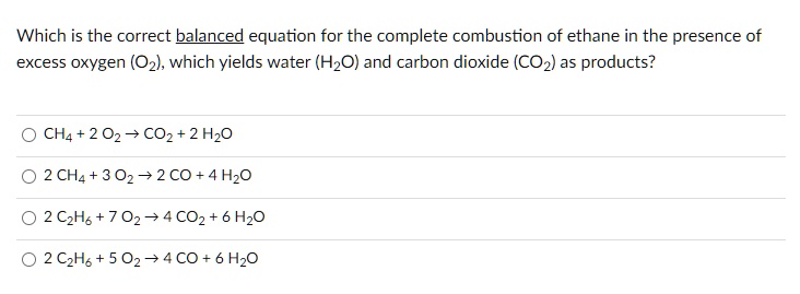 SOLVED: Which is the correct balanced equation for the complete ...
