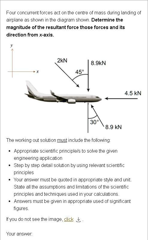 [GET ANSWER] Four concurrent forces act on the centre of mass during ...